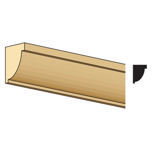 Builders DIY 1:12 Scale Wood Timber Small Cornice 1/4" 24" long ...