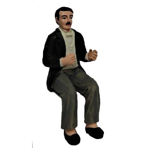 Dolls House Modern Casual Man in Jacket 1:12 Scale Resin People