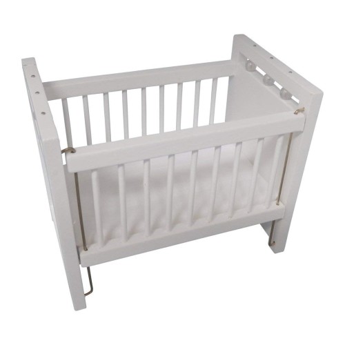 Nursery Baby Furniture White Wooden Drop Side Cot Crib | Town Square ...